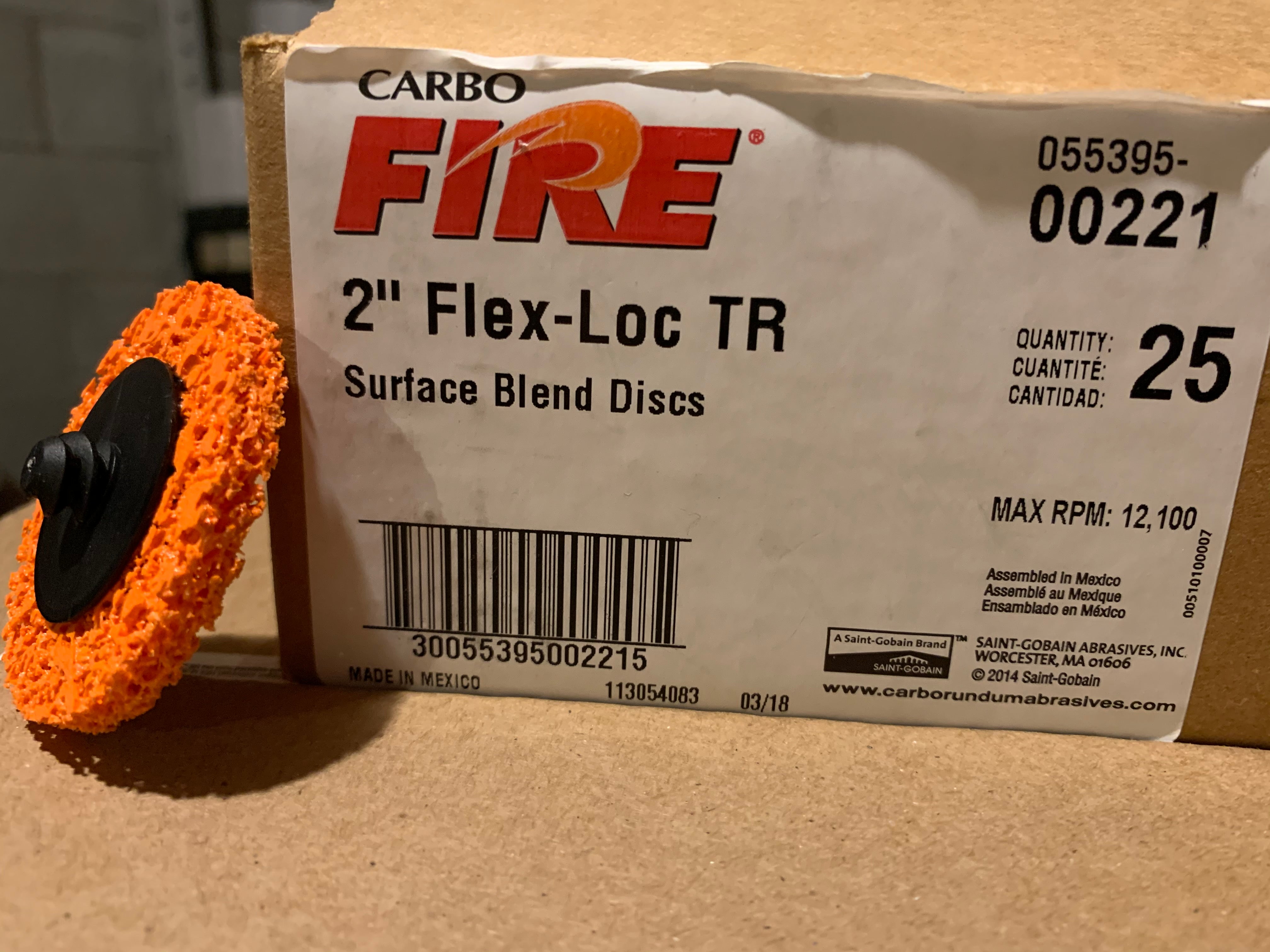 Flex-Loc TR Carbo Fire Surface Strip Disc